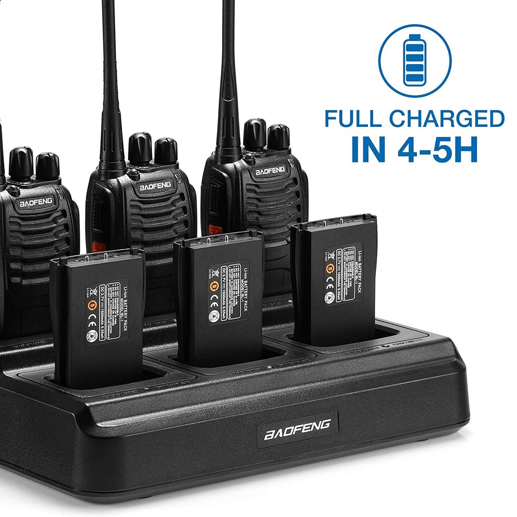 BF-888S Six Way Charger Multi Unit Charger Base - Baofeng