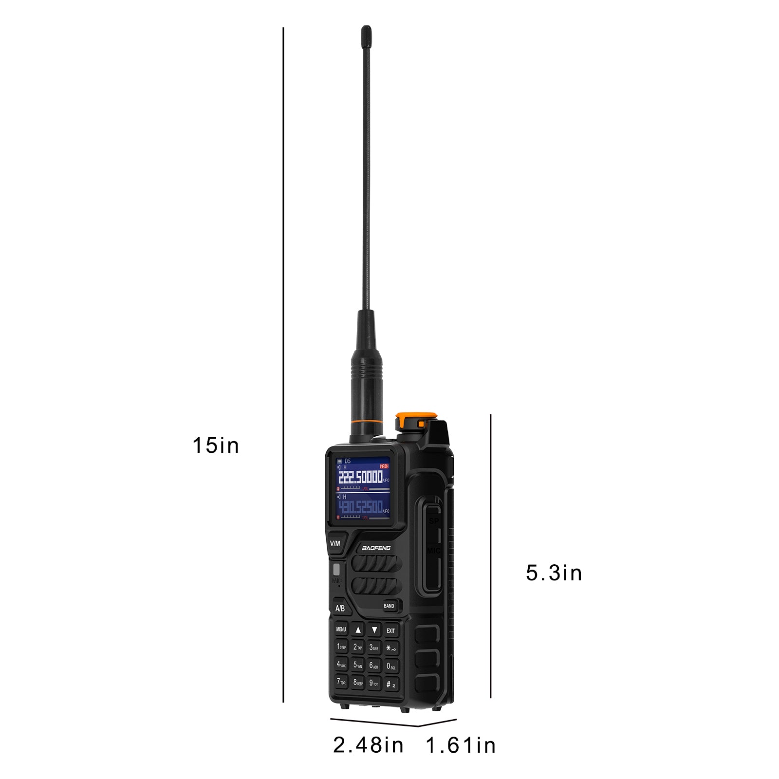 K5 PLUS 10W Tri-Band Radio - Baofeng