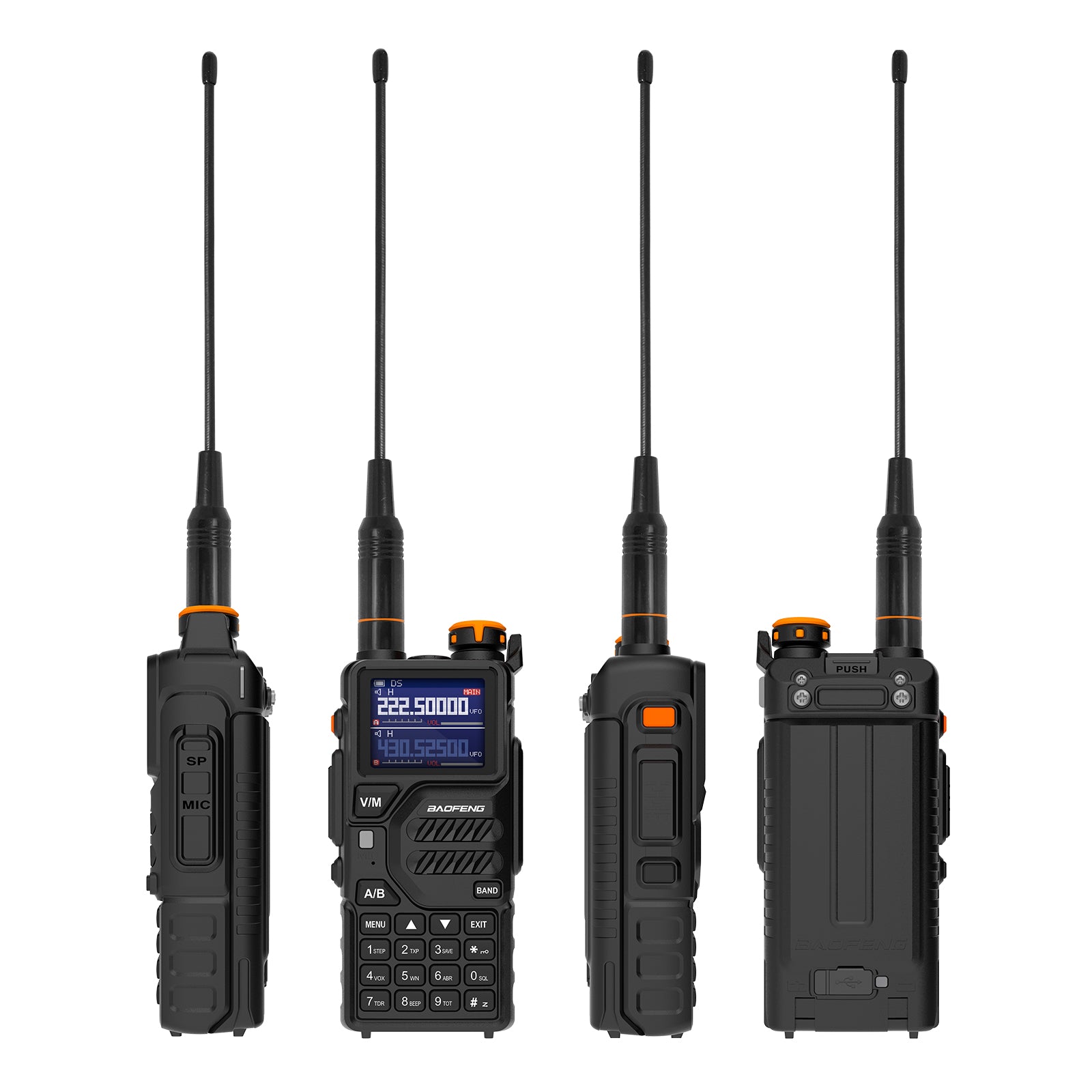 K5 PLUS 10W Tri-Band Radio - Baofeng